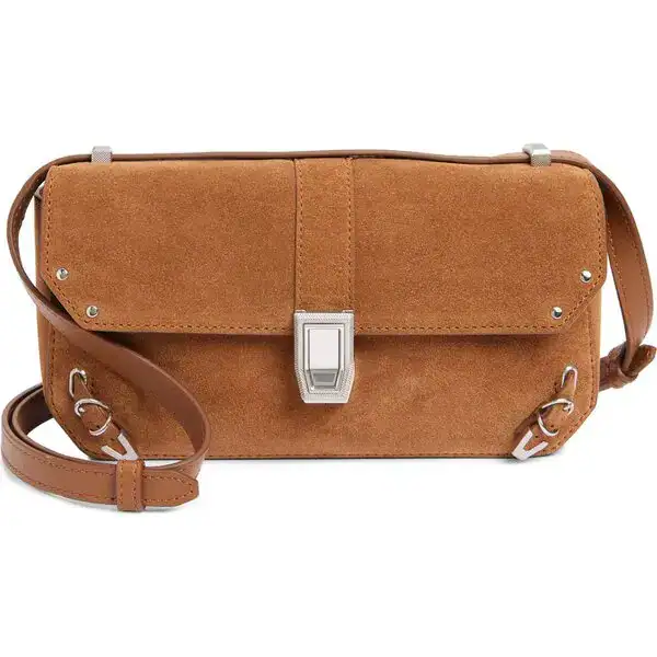 Rag & Bone Max Convertible Shoulder Bag In Brown Suede - 30% Off